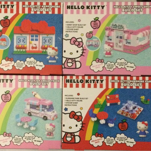 Hello Kitty | Toys | Hello Kitty Set Of 4 Build Set | Poshmark
